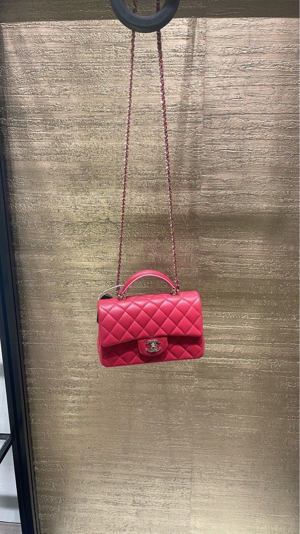 Chanel mini flap top handle, Women's Fashion, Bags & Wallets, Purses ...