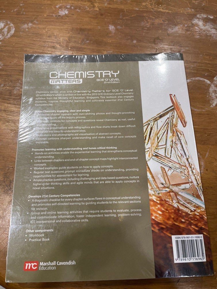 Chemistry Matters GCE O LEVEL 2nd Edition Textbook[With Free Topical ...