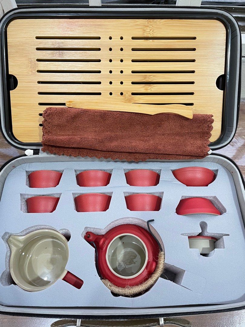 Chinese Tea pot set with gift box, Furniture & Home Living, Kitchenware ...