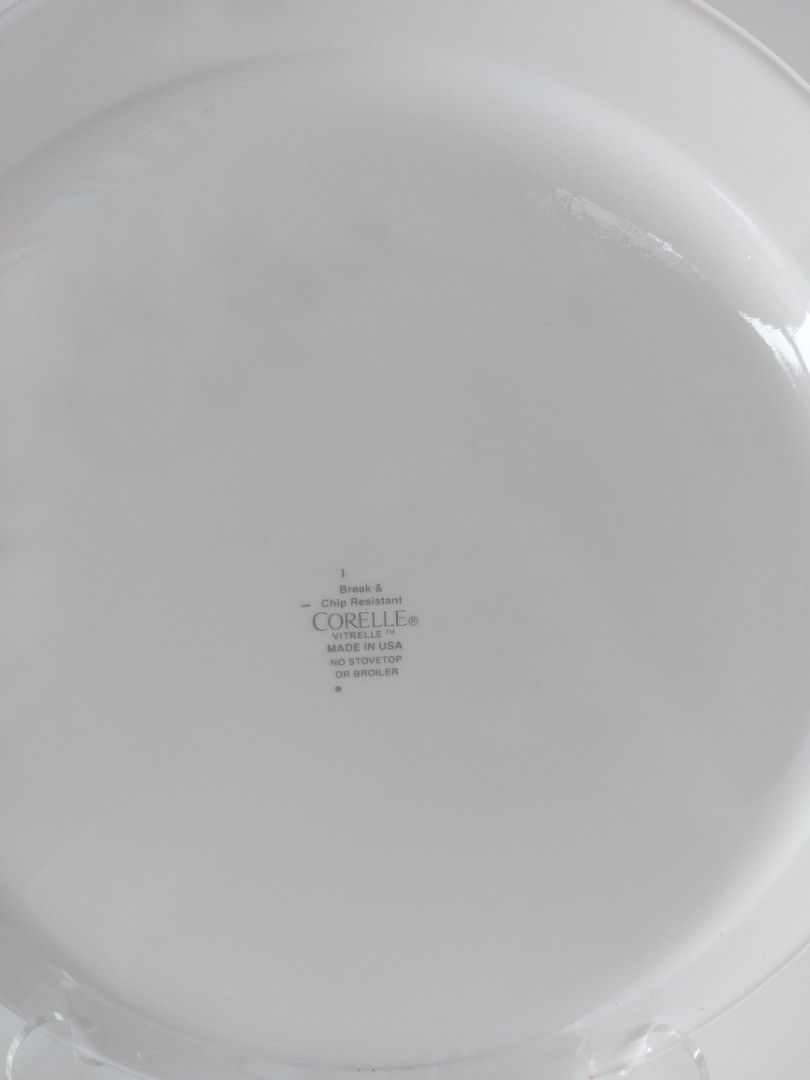 CORELLE COUNTRY ROSE DINNER PLATE -RIM, Furniture & Home Living ...