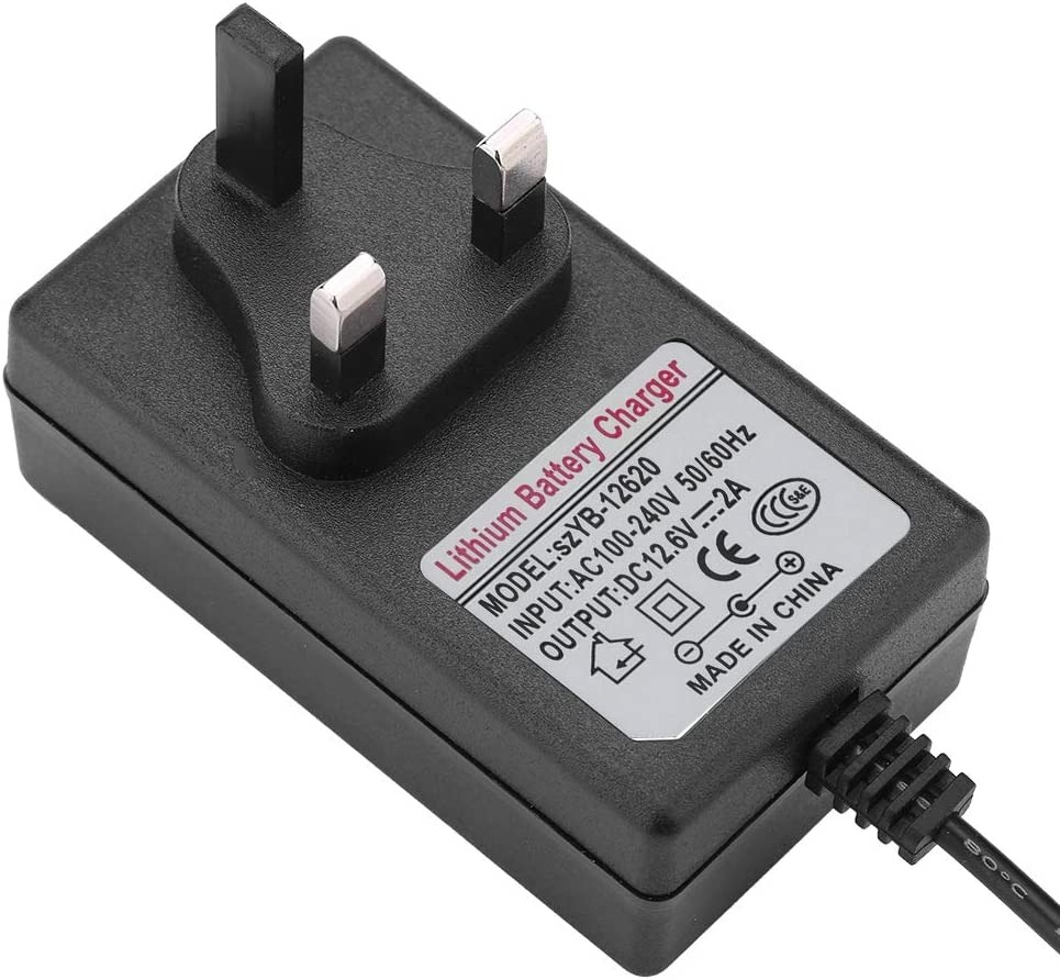DC 12.6V 2A Universal Power Supply Adapter LED Replacement Charger Charging Devices for Lithium ...