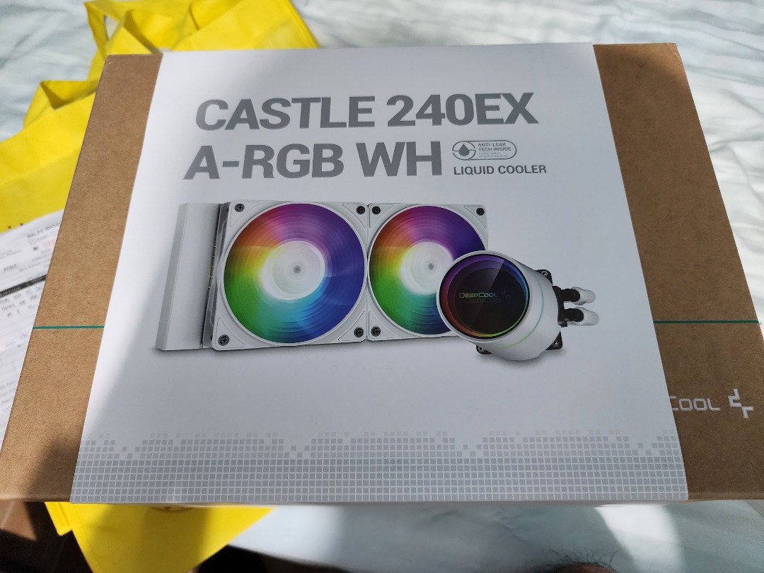 Deepcool Castle 240EX A-RGB WH 240mm AIO CPU Liquid Cooler, Computers ...