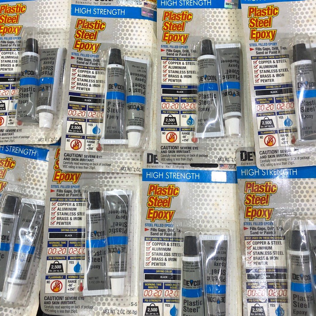 Devcon Plastic Steel Epoxy High Strength 56.8g (Heavy Duty), Commercial ...