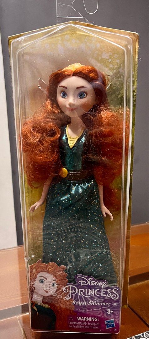 Disney Princess Royal Shimmer Merida Doll, Fashion Doll with Skirt and ...