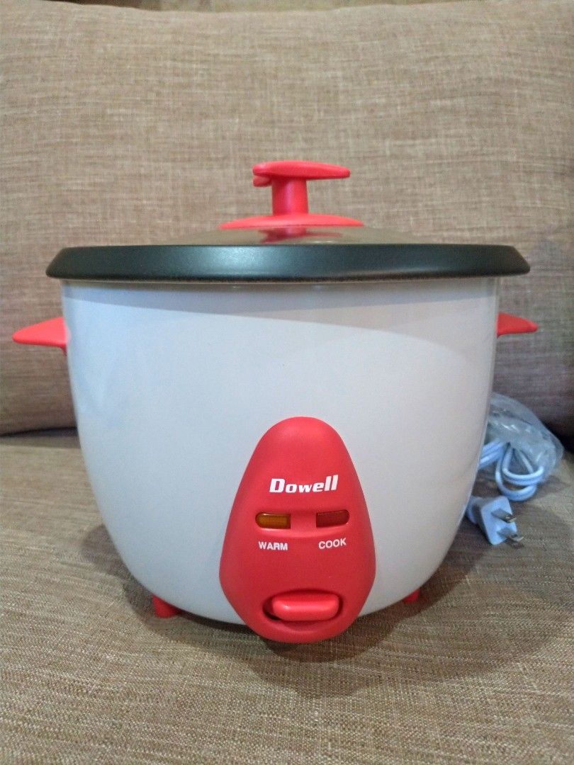 Dowell RC-50 5 cups rice cooker new red white, TV & Home Appliances ...