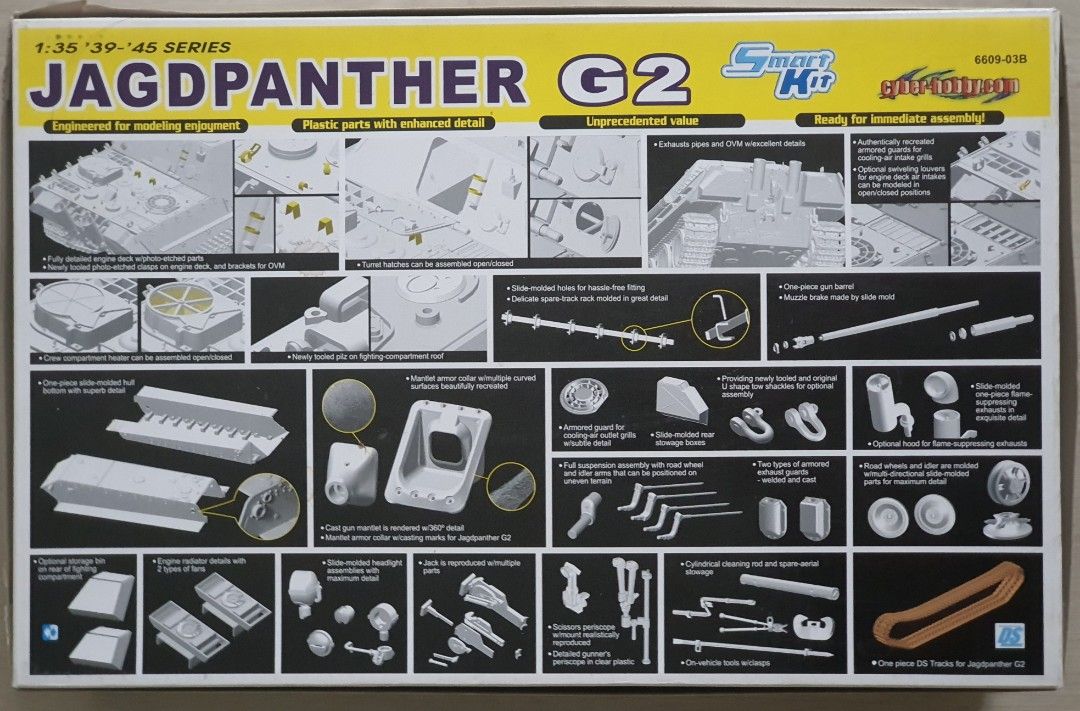 Dragon 1/35 Jagdpanther G2 plastic model kit Tamiya, Hobbies & Toys ...