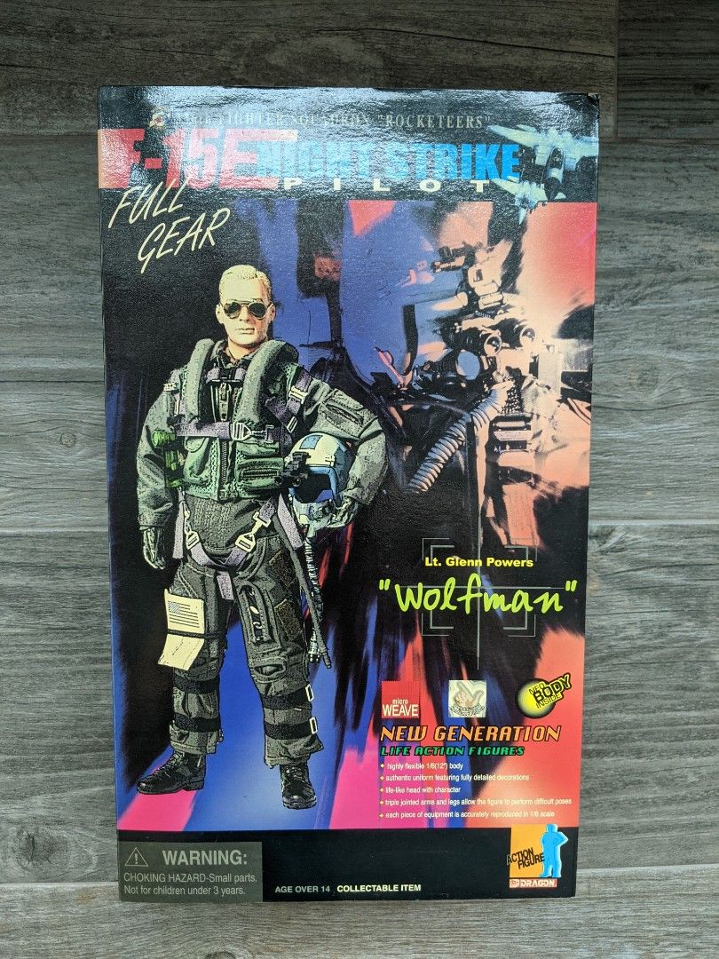 Dragon Models 1/6 Scale Action Figures: F-14 Tomcat Pilot, F-15E Night ...
