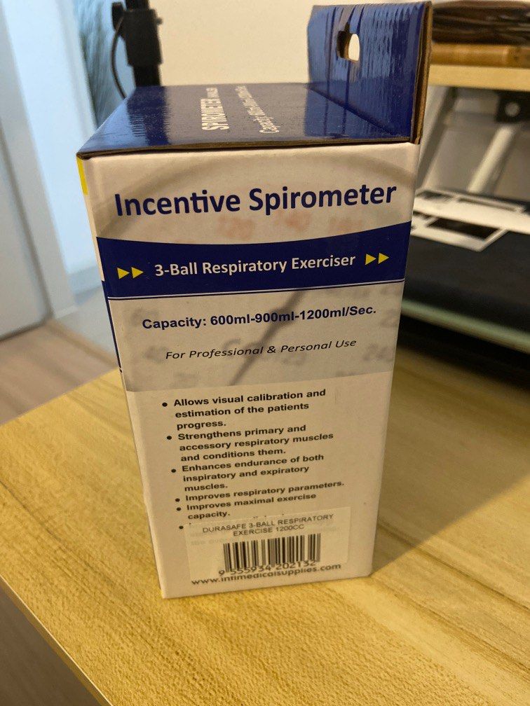 DuraSafe Incentive Spirometer, Health & Nutrition, Health Monitors ...