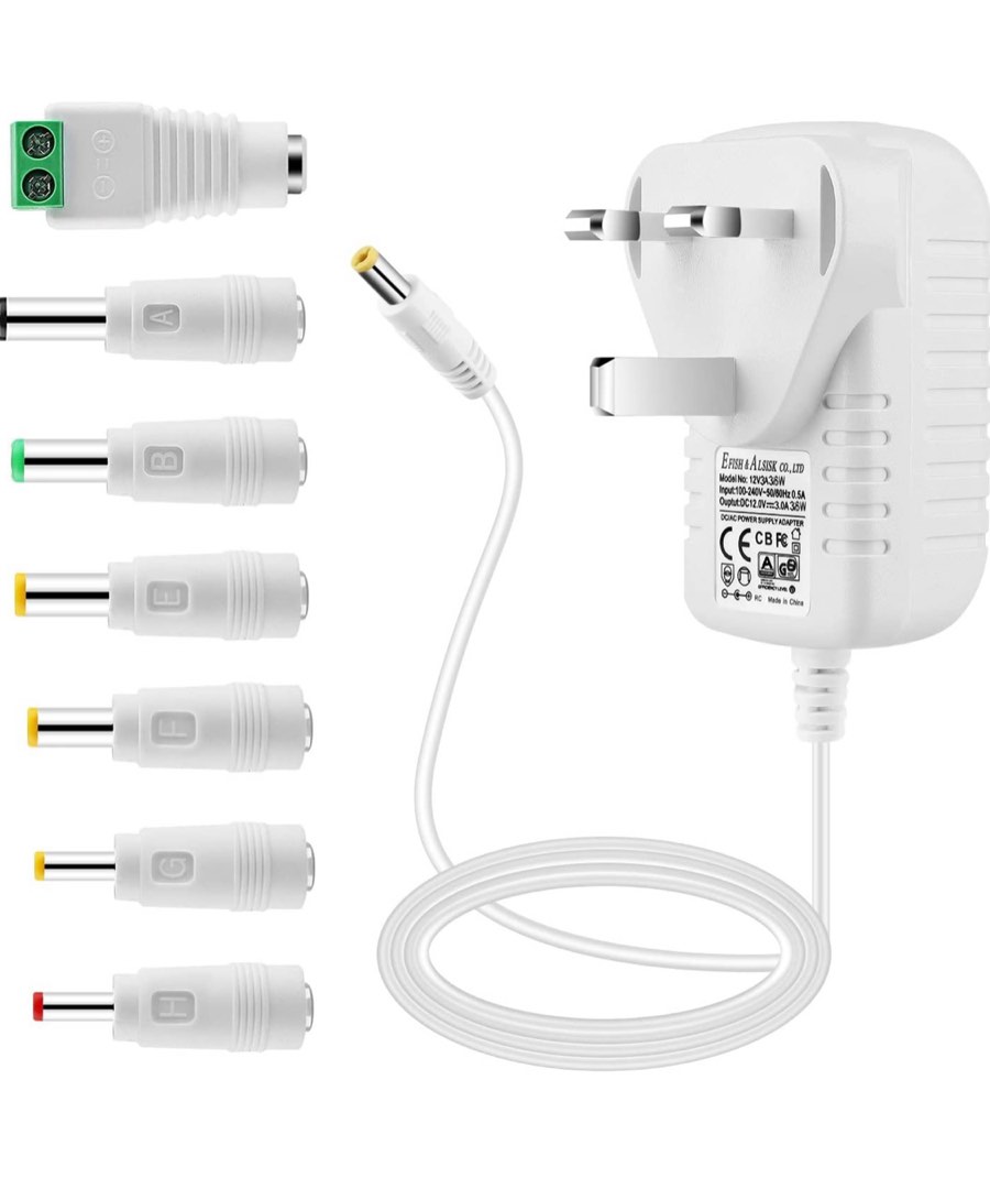 EFISH 12V 3A 36W Power Supply,AC to DC Adapter EFISH Power Supply with ...