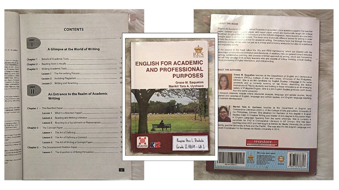 English for Academic and Professional Purposes | REX Bookstore, Hobbies & Toys, Books ...