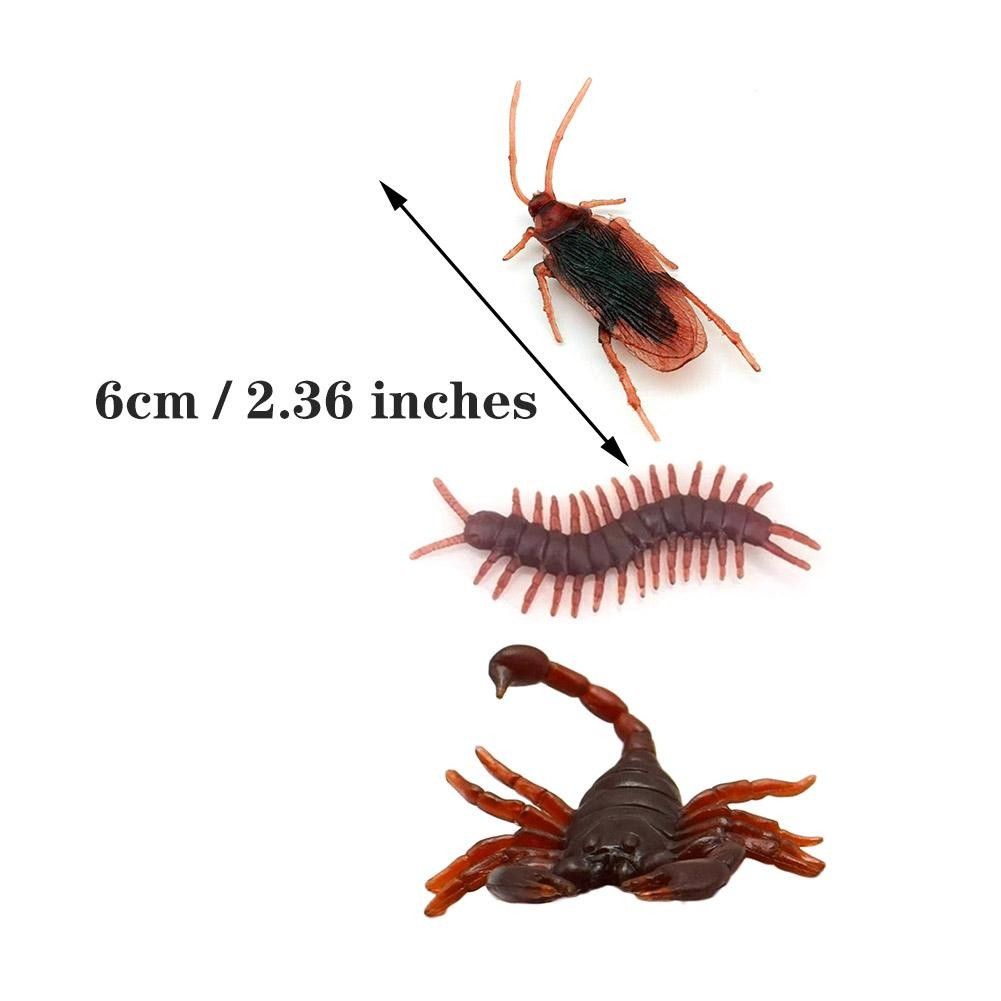 Fake cockroach prank Halloween creepy crawly plastic toy cockroach pest ...