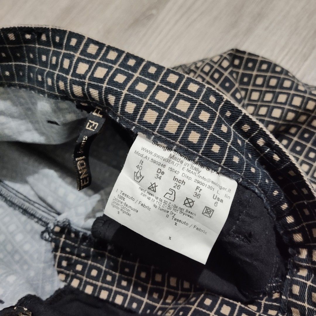 FENDI - Vintage - Snake Skin Pattern Trouser Pant, Women's Fashion ...