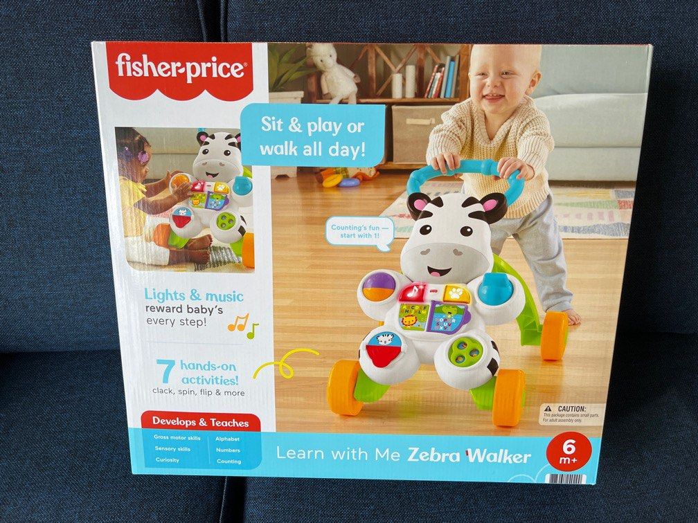 Fisher Price Zebra Baby Walker, Babies & Kids, Infant Playtime on Carousell
