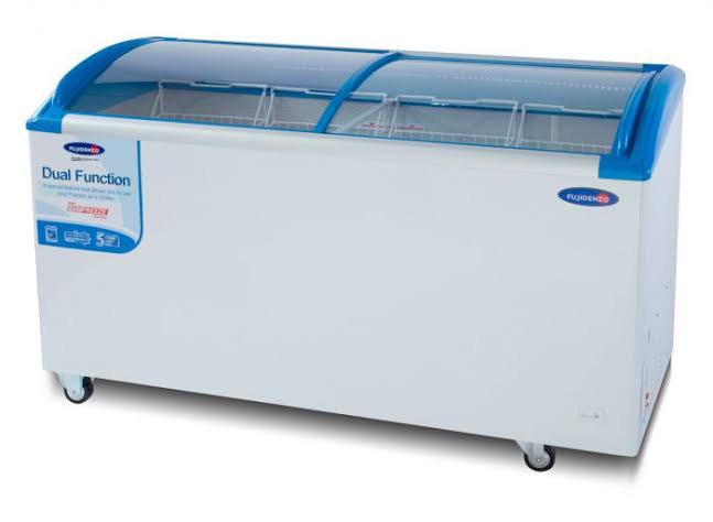 FUJIDENZO CURVED GLASS DUAL FUNCTION CHEST FREEZER, TV & Home ...