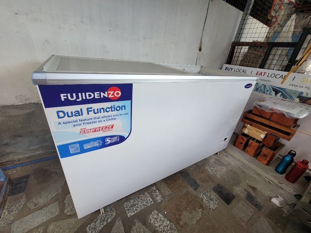 FUJIDENZO DUAL FUNCTION GLASS TOP FREEZER (18 cu. ft.), TV & Home Appliances, Kitchen Appliances ...