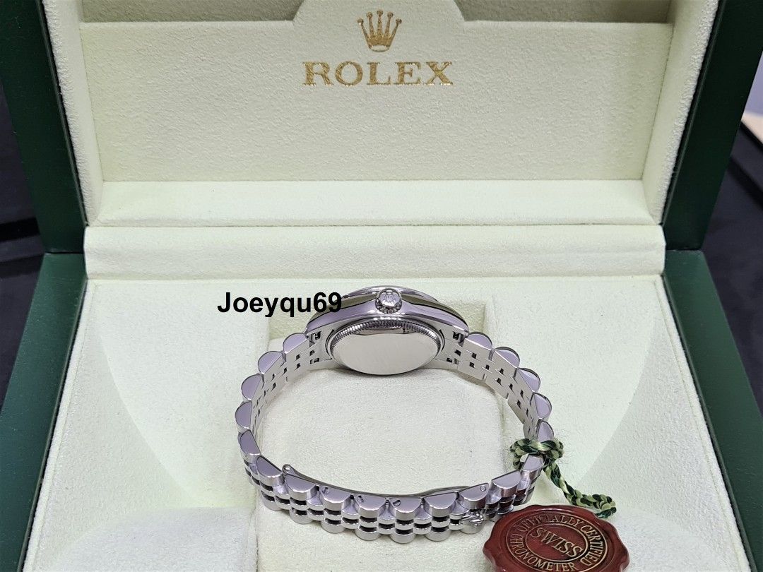 Full Diamonds bezel/ Chapter Ring! ROLEX Datejust Black Sunray Super ...