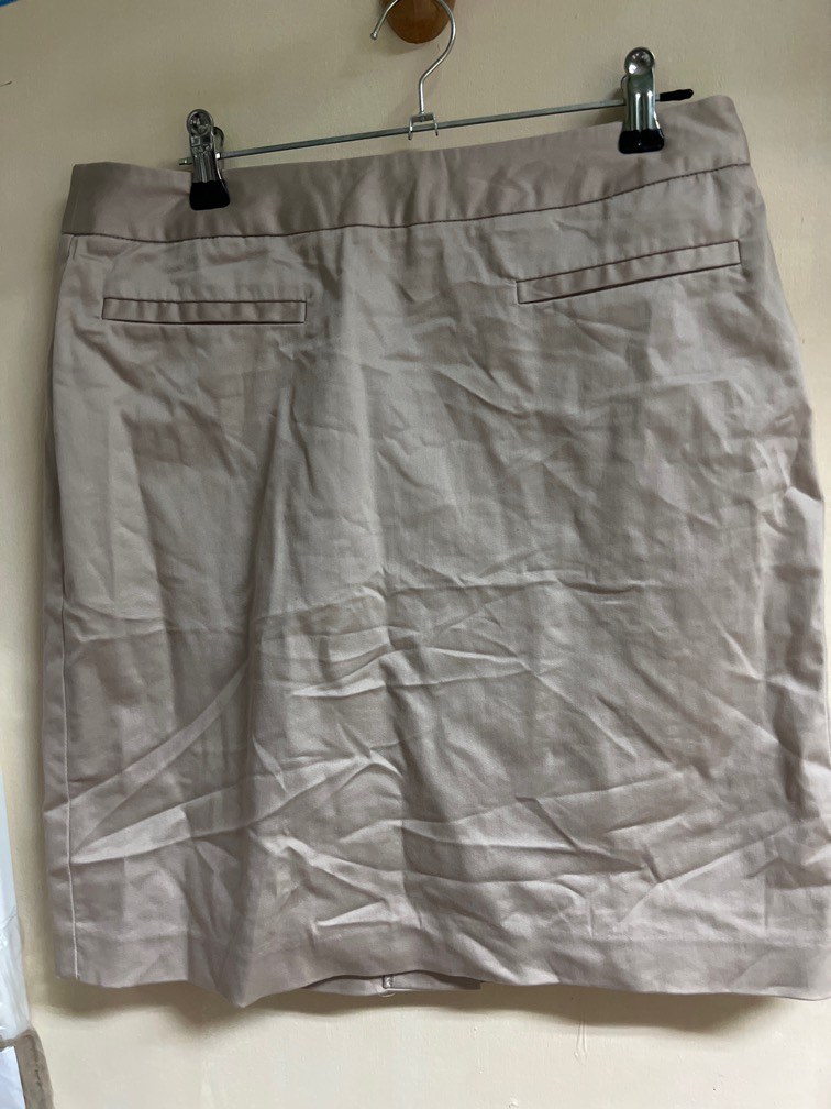 G200 Camel Beige Tan Office Corporate Thesis Defense Formal Skirt ...