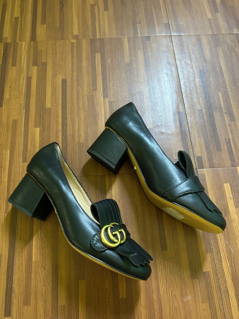 Gucci block heels 38, Women's Fashion, Footwear, Heels on Carousell