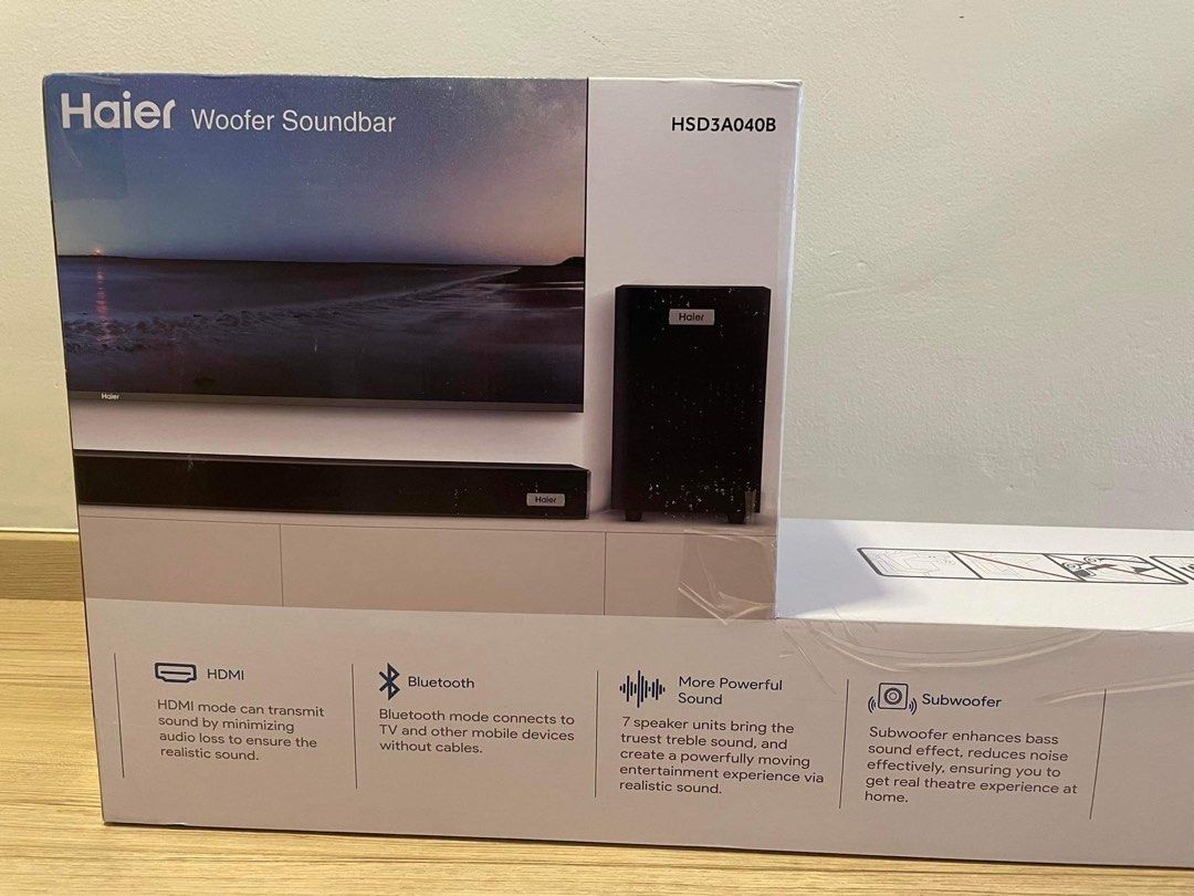 Haier Woofer Soundbar, Audio, Soundbars, Speakers & Amplifiers on Carousell