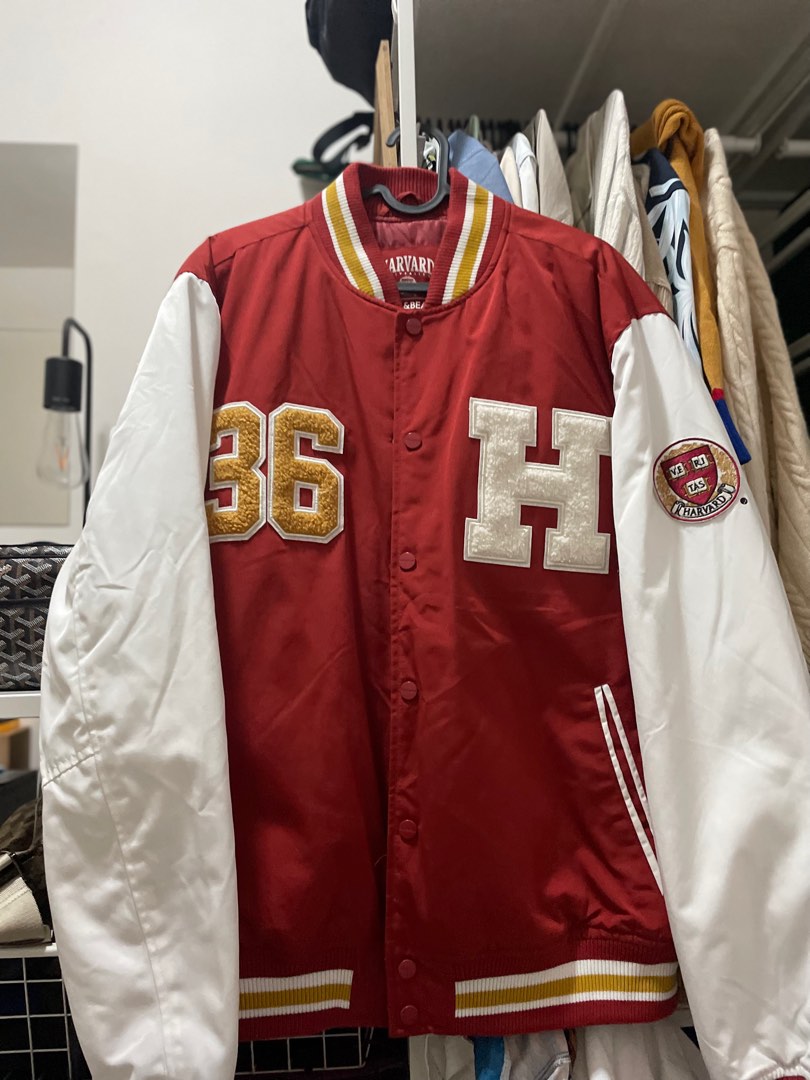 Harvard Varsity Jacket (Pull & Bear), 男裝, 外套及戶外衣服 - Carousell Harvard Varsity Jacket (Pull & Bear), 男裝, 外套及戶外衣服 - Carousell