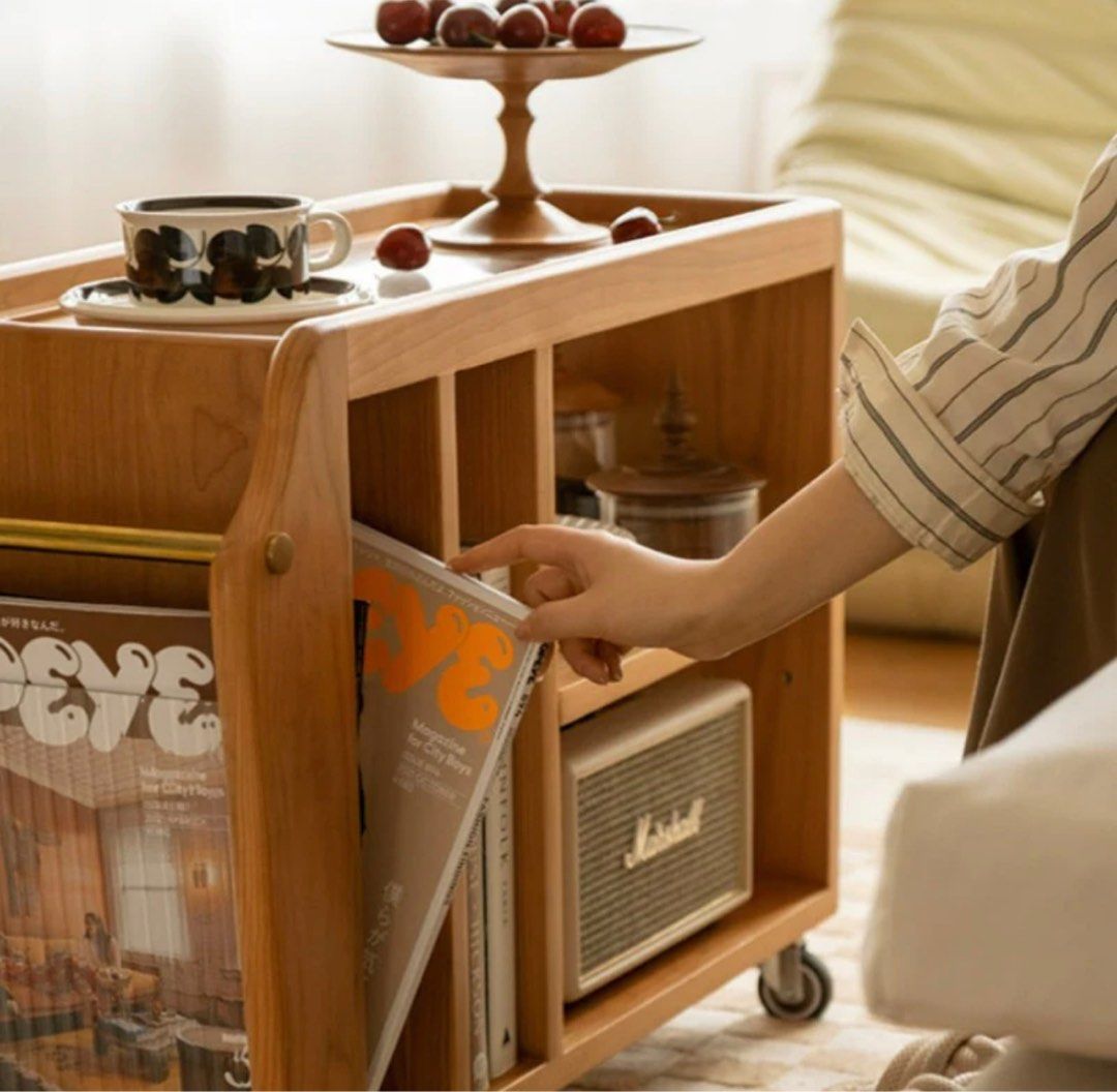 HEIRA Storage Trolley & Side Table, Furniture & Home Living, Furniture ...