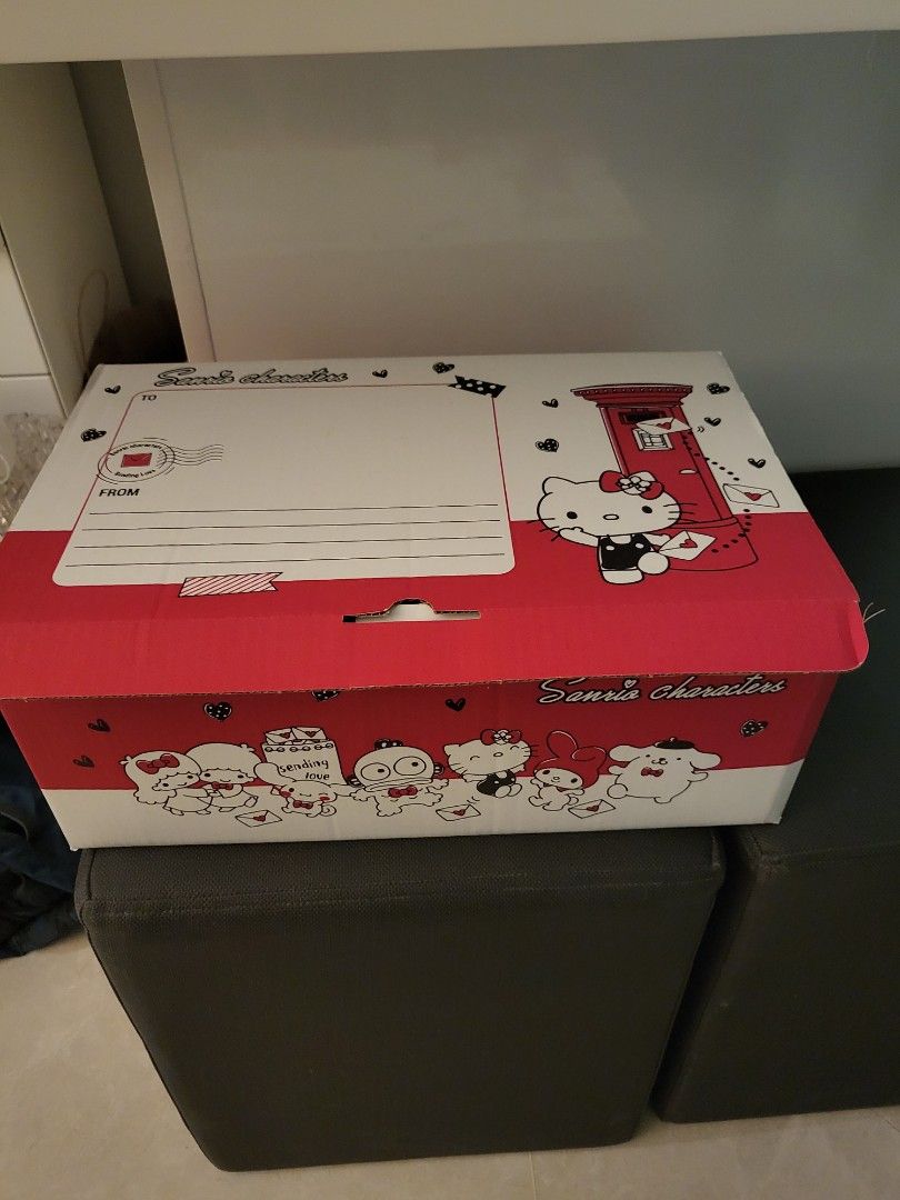 Singpost Hello Kitty / Sanrio Postal box, Furniture & Home Living, Home ...