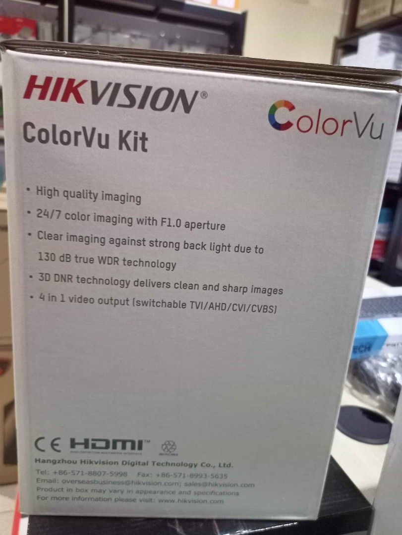 HIKVISION 2MP ColorVu 4 Channel CCTV Kit Package TVI-LITE-4CH2D2B-2MP-COLORVU, Furniture & Home ...