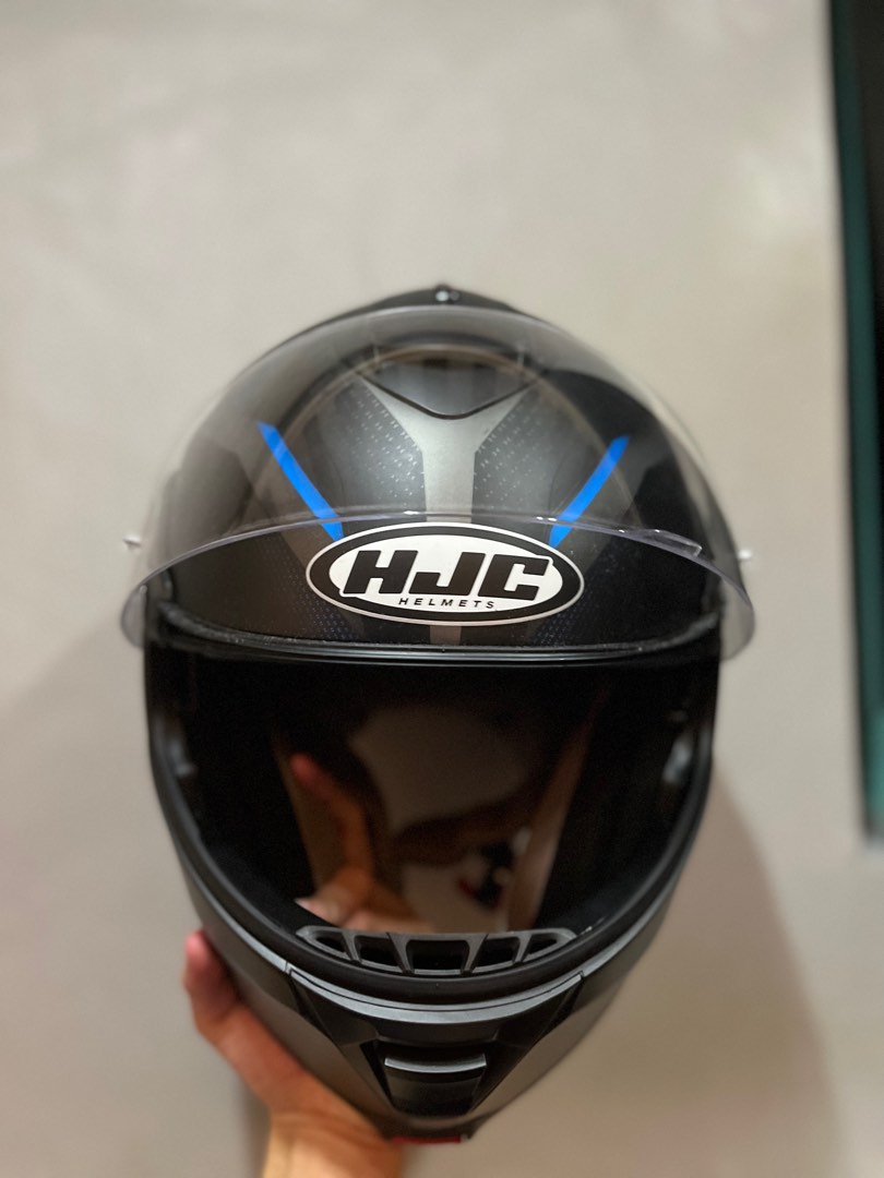 Hjc modular helmet, Motorcycles, Motorcycle Accessories on Carousell