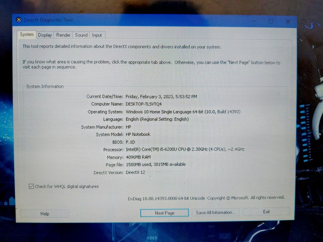HP 14 Matte Gray Intel Core i5-6200U 6th Gen 4GB Ram DDR3L Upgradable ...