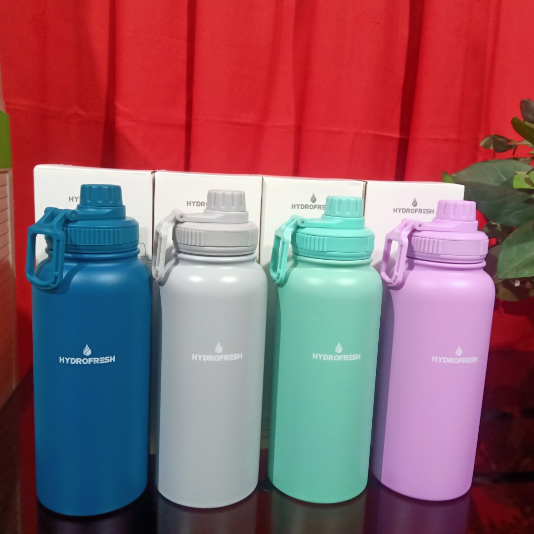 Hydrofresh Stainless Flask with Sporty Handle 1L, Furniture & Home ...