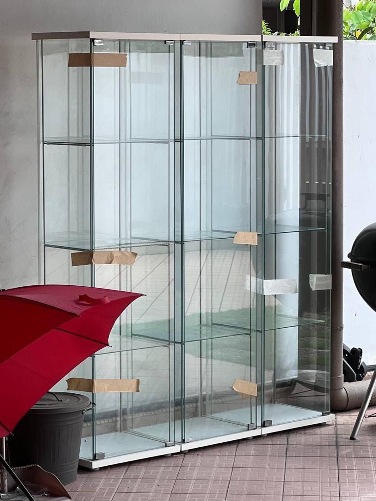 Ikea display cabinets x 3, Furniture & Home Living, Furniture, Shelves ...