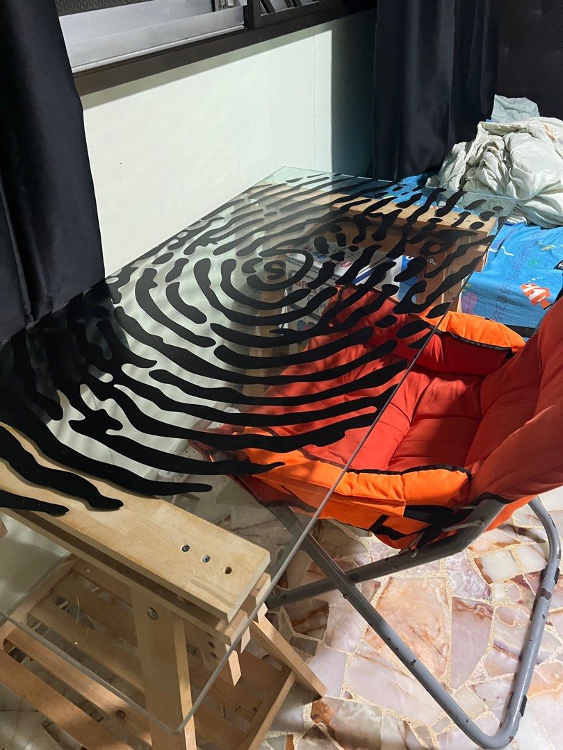 Ikea Glasholm / Oddvald Table, Furniture & Home Living, Furniture ...