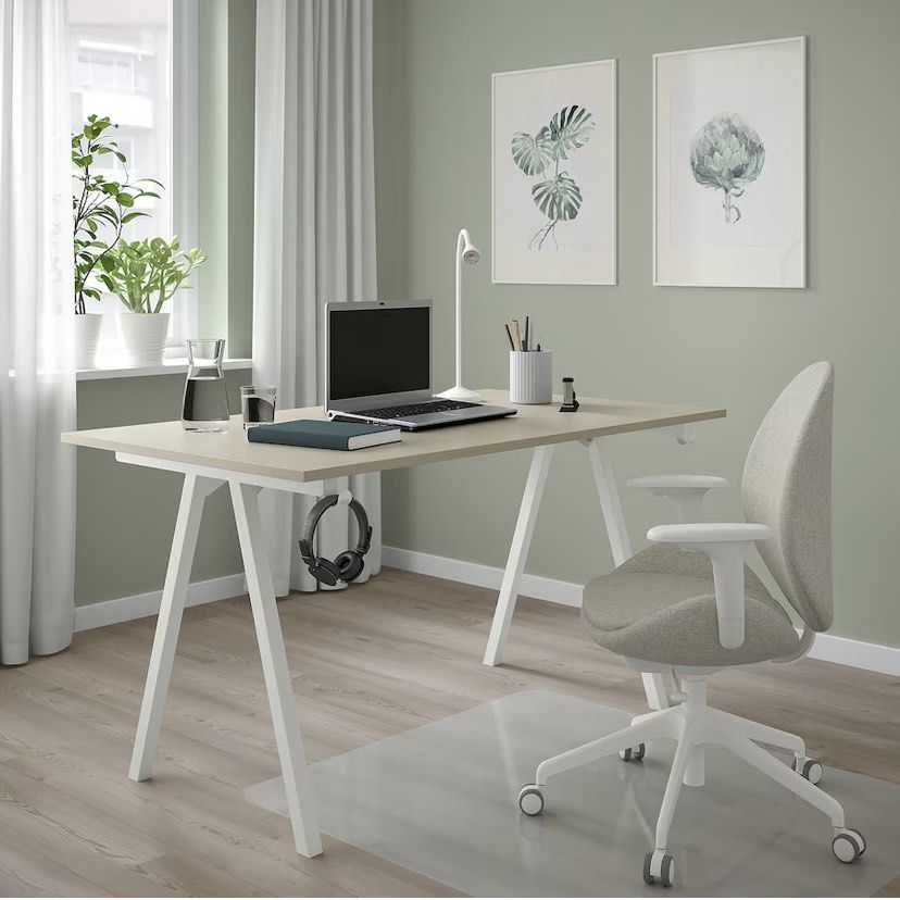 IKEA Trotten Study/Work Table 140cm x 80cm, Furniture & Home Living ...
