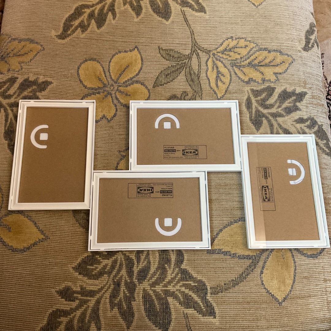 IKEA YLLEVAD Collage Picture Frame, Minimalist, 4 Photos, White, 21x41 ...