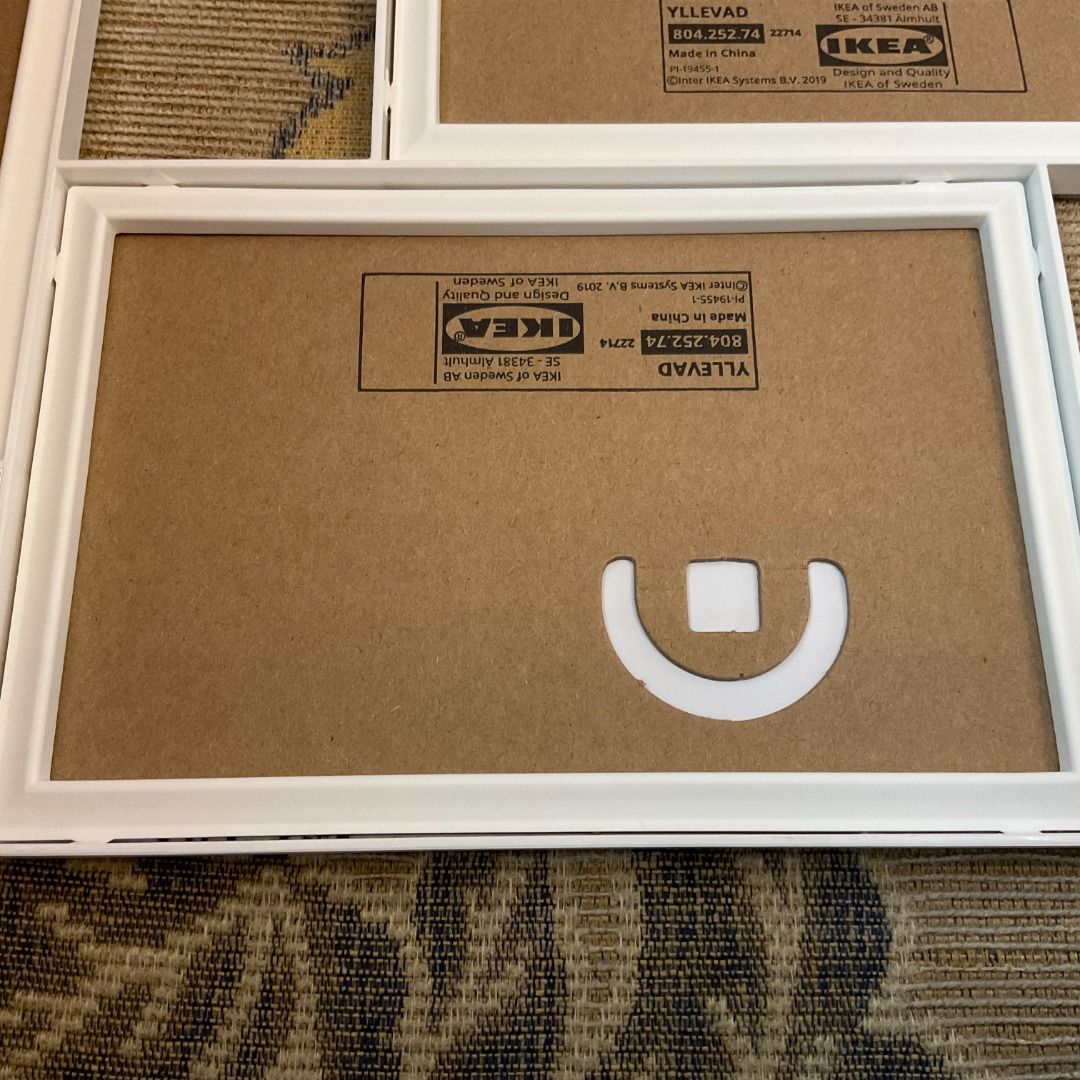 IKEA YLLEVAD Collage Picture Frame, Minimalist, 4 Photos, White, 21x41 ...