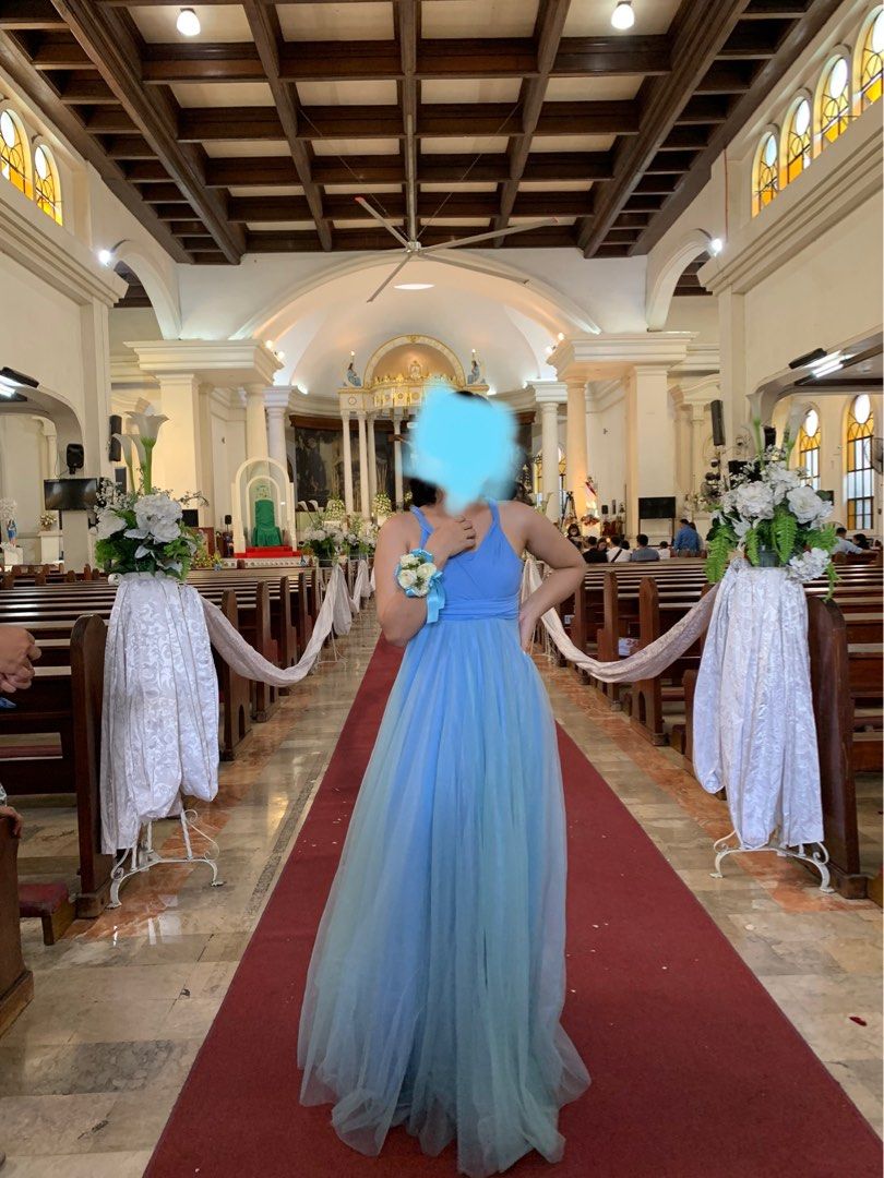 Infinity dress - Dusty Blue, Women's Fashion, Dresses & Sets, Evening ...