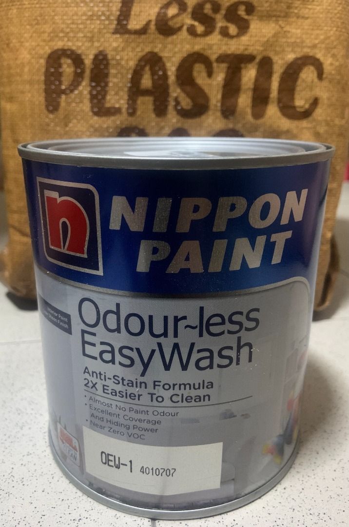 Interior Nippon Paint Green Rhythm 1 litre, colour code:1606 Odour-less ...