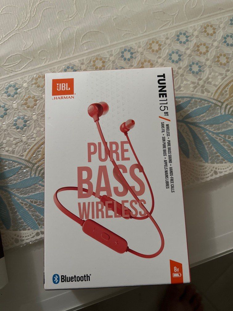 JBL Pure Bass Wireless, Audio, Earphones on Carousell