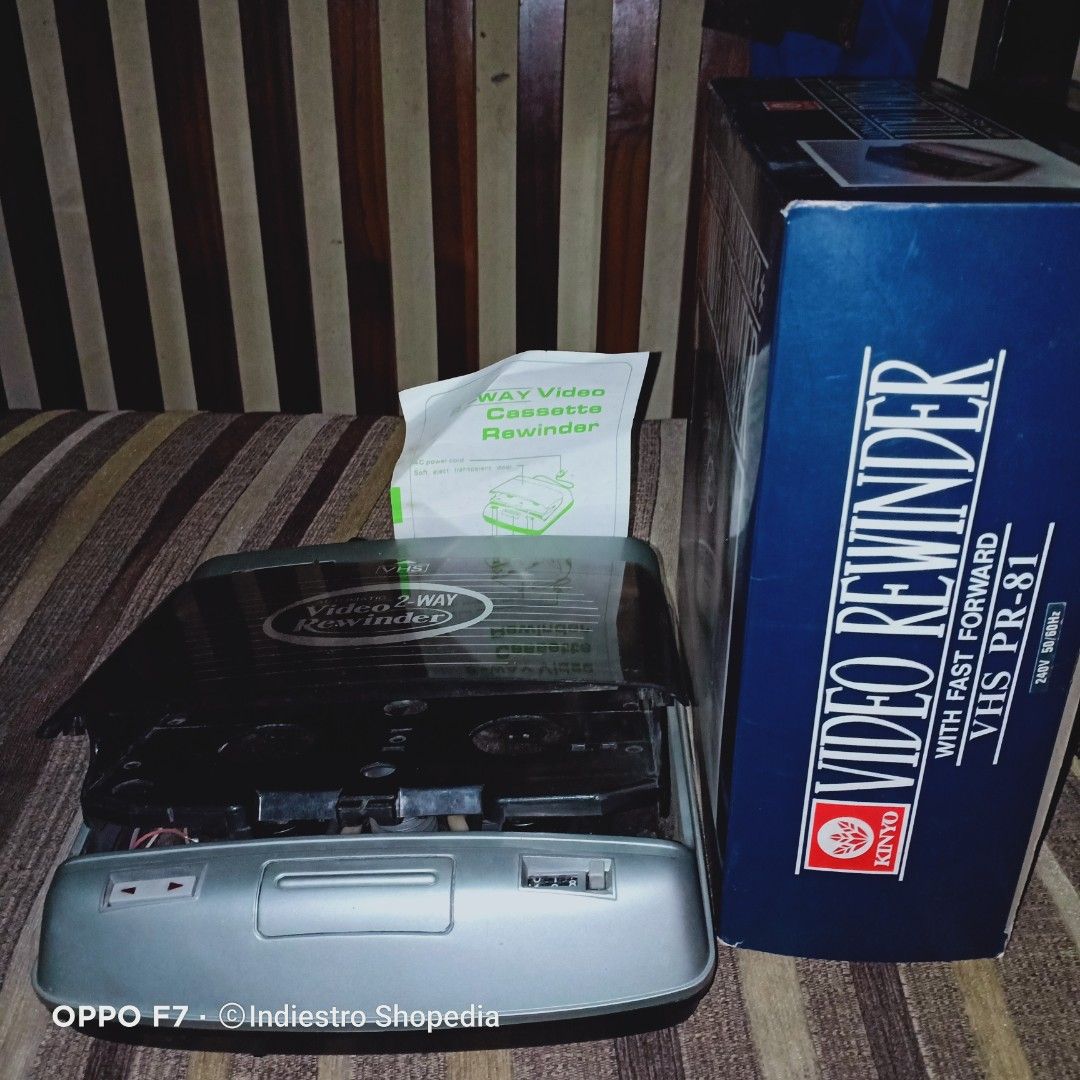 Kinyo VHS PR-81 Video Cassette Rewinder 2 Way Automatic Rare Vintage ...