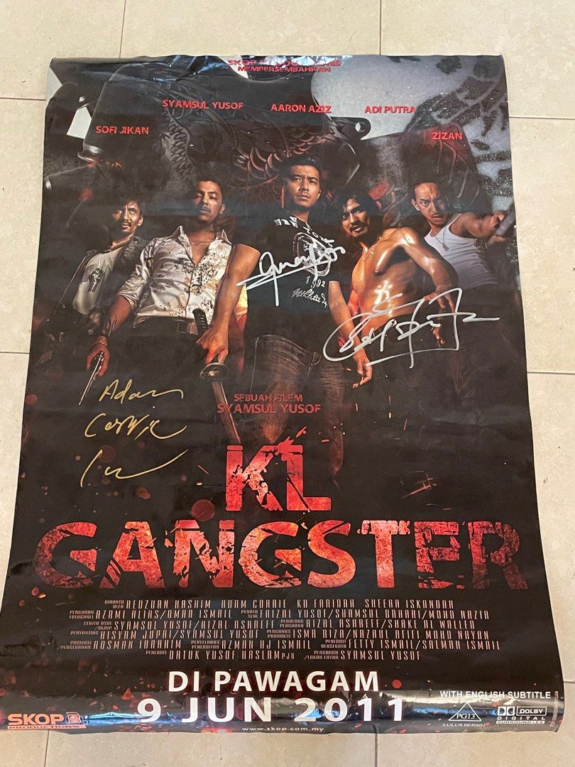 KL Gangster Poster Signed, Looking For on Carousell