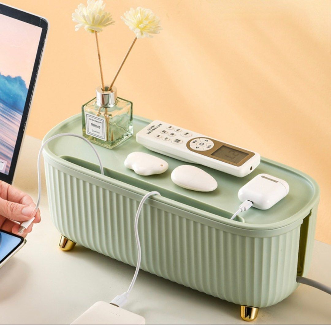 Large Luxury wire organizer Cable Storage Box Power Board Socket Rack ...