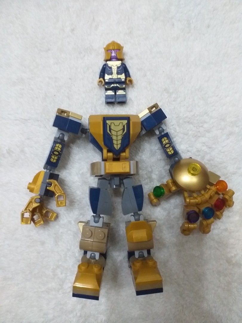 Lego Thanos Mech Authentic Building Blocks Bricks Figure Toys Display ...