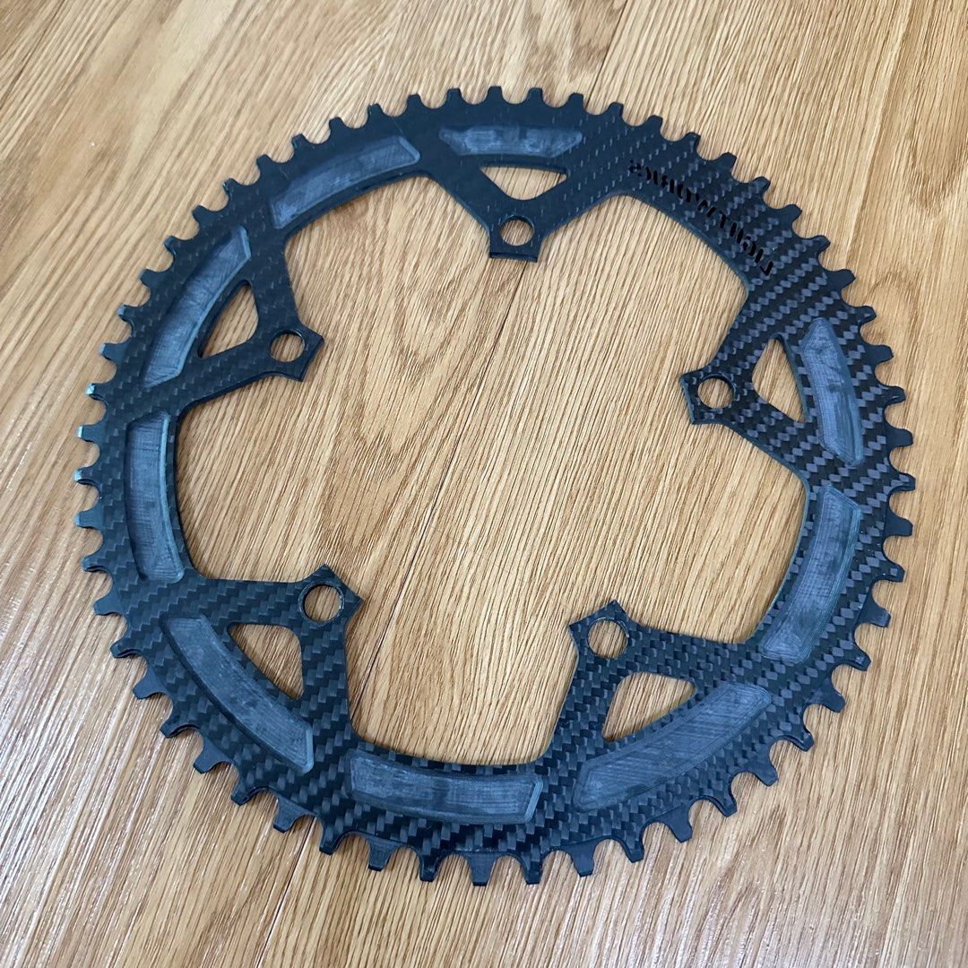 Lightworks 56T BCD130 Carbon Chainring for Brompton, Sports Equipment ...