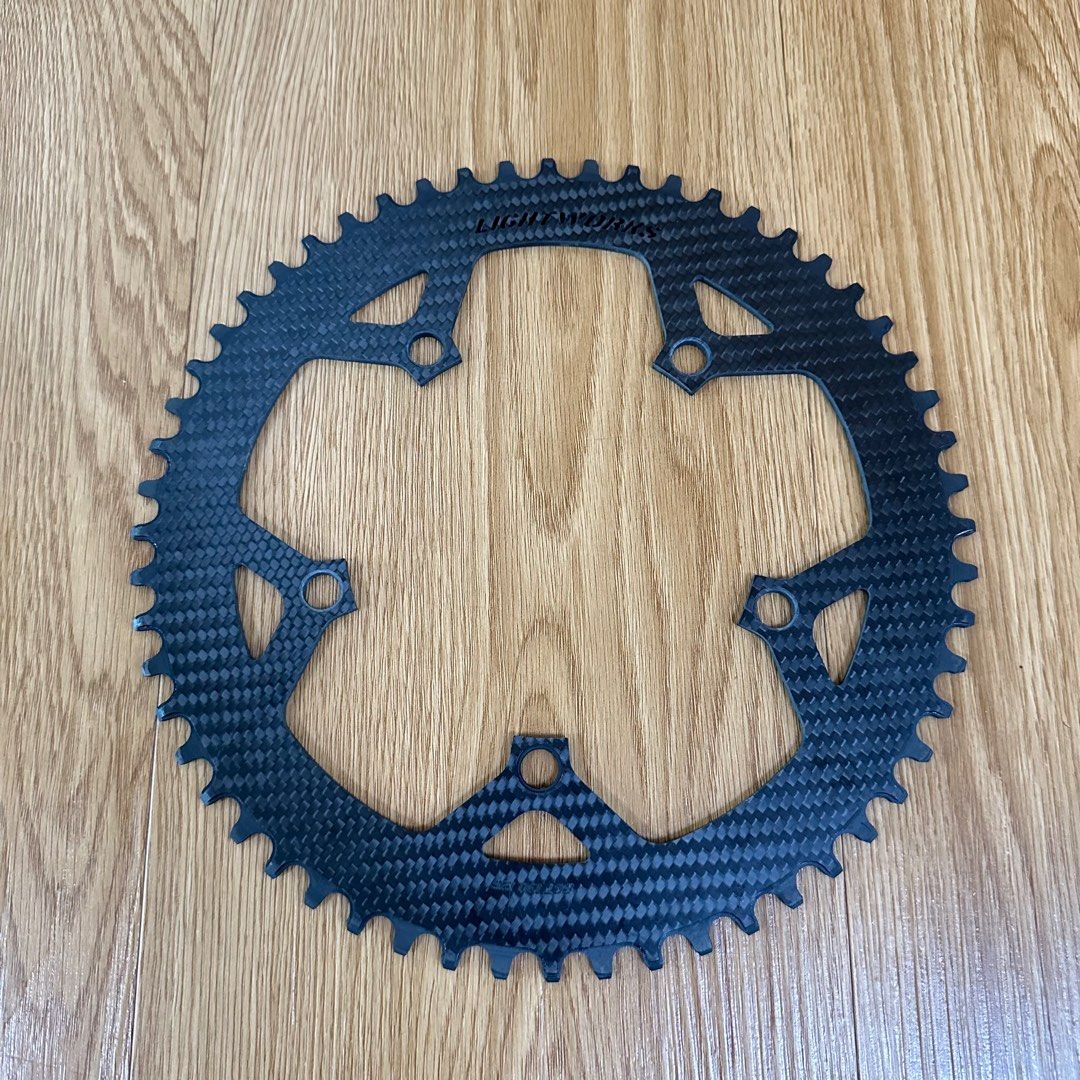 Lightworks 56T BCD130 Carbon Chainring for Brompton, Sports Equipment ...