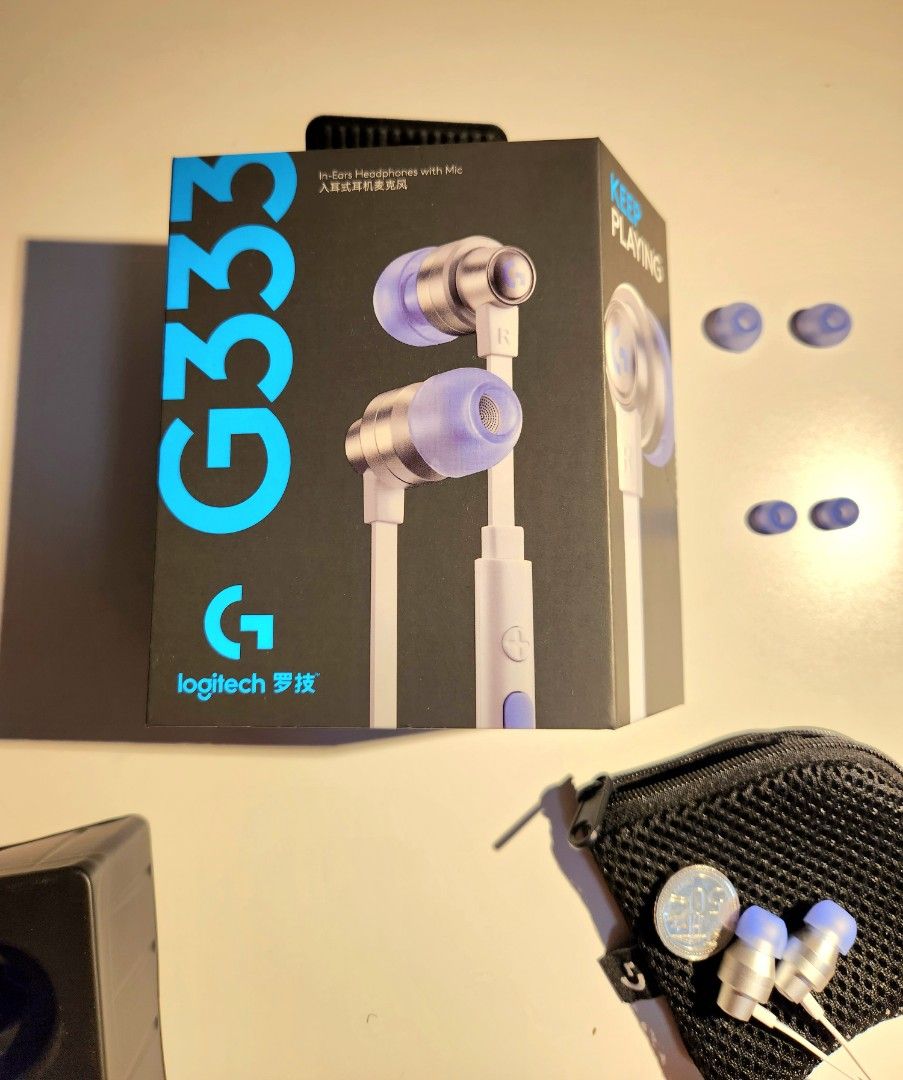 Logitech G333 in ear gaming headset earphone, Audio, Earphones on Carousell