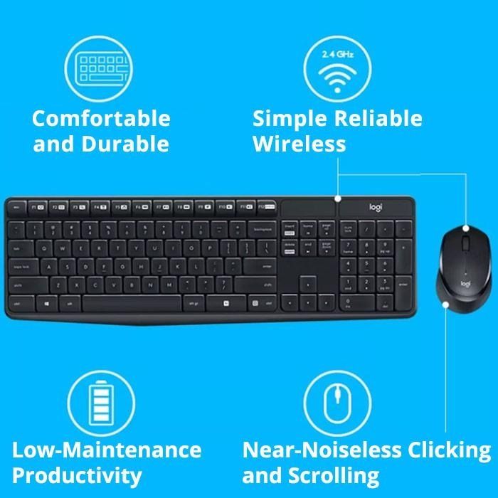 Logitech MK315 Silent Wireless Keyboard and Mouse Combo, Computers & Tech, Parts & Accessories ...