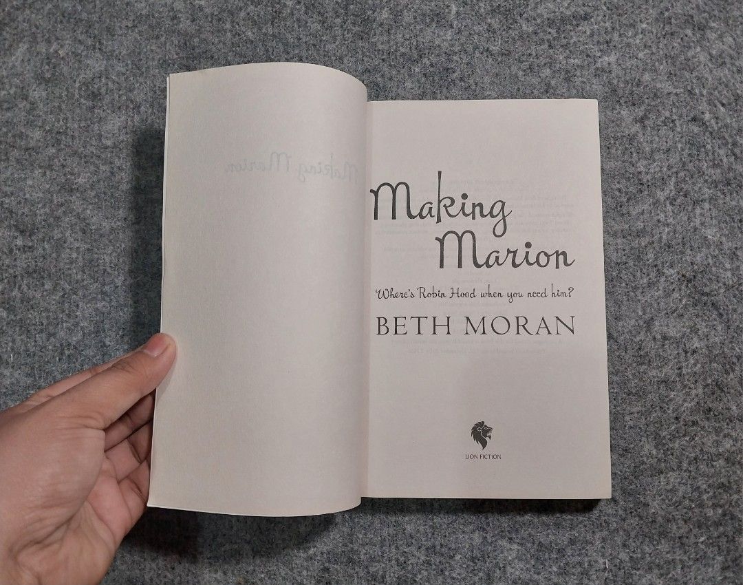 MAKING MARION: Where's Robin Hood when you need him?, Hobbies & Toys, Books & Magazines, Fiction ...