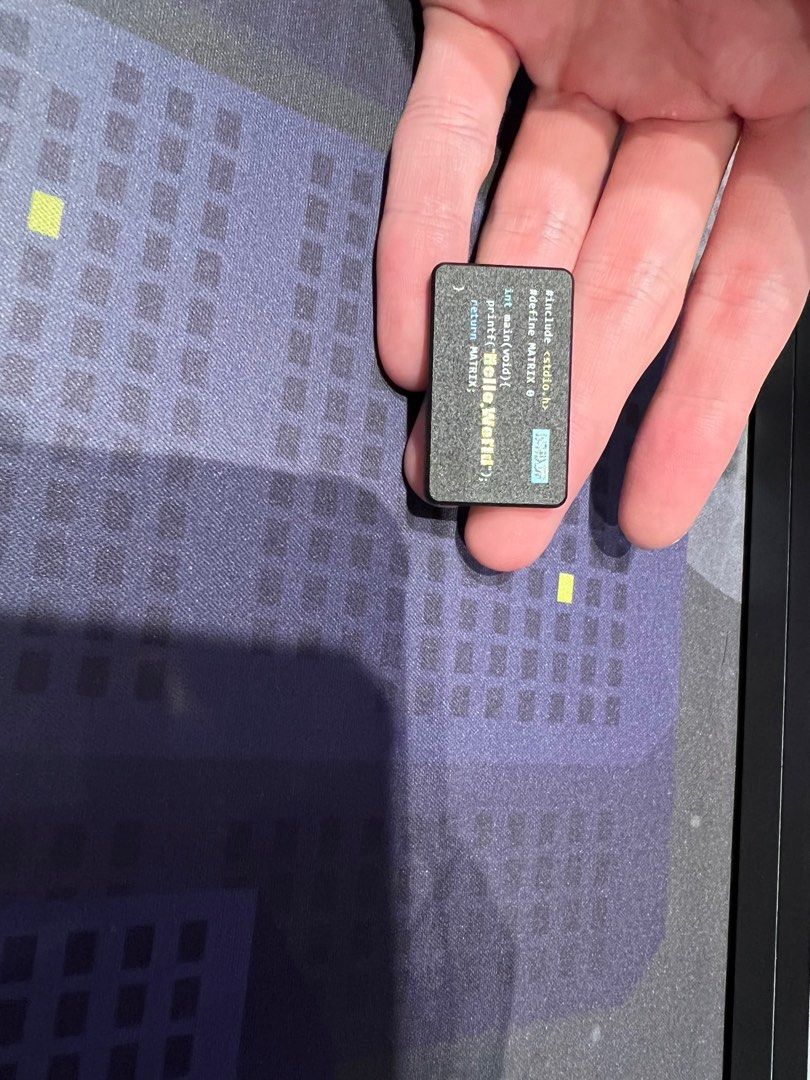 Matrix Hello World Badge, Computers & Tech, Parts & Accessories ...