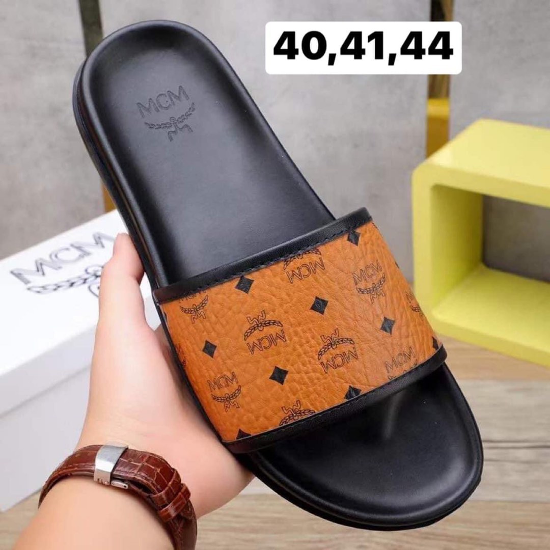 Mcm slides, Men's Fashion, Footwear, Slippers & Slides on Carousell