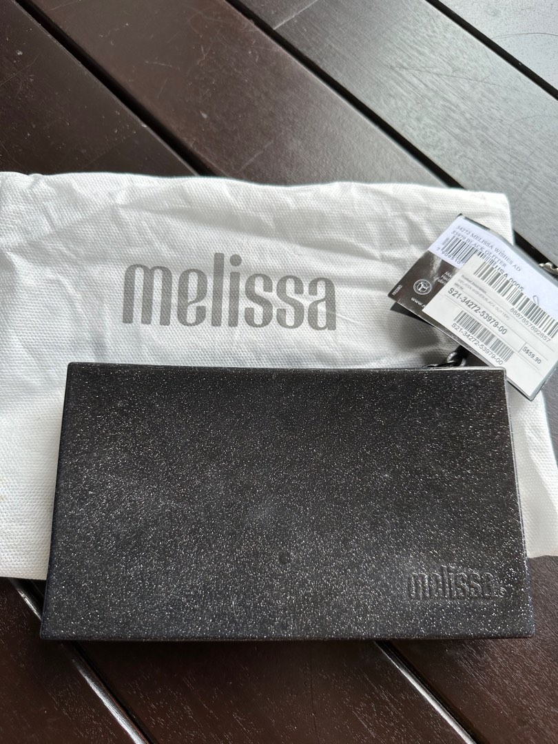 Melissa Bag Black Glitter, Women's Fashion, Bags & Wallets, Purses ...